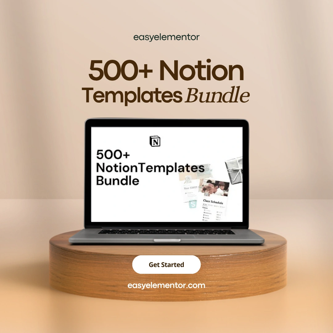 500+ Notion Templates Bundle - Editables